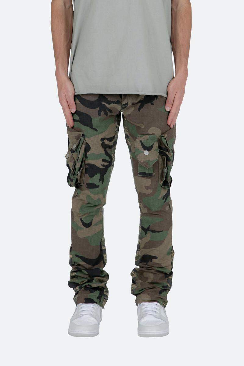 MNML MEN PATCH POCKET FLARE CARGO PANTS – D2ICHI - Official Store for ...