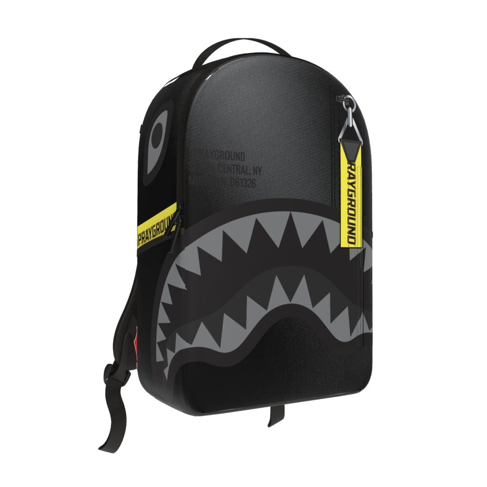 SPRAYGROUND SHARK CENTRAL YELLOW TAPE DLX SATIN BACKPACK – D2ICHI ...