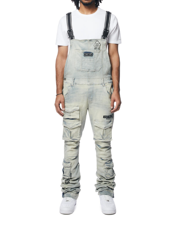 SMOKE RISE MEN UTILITY HEAVY WASHED DENIM OVERALL – D2ICHI - Official ...