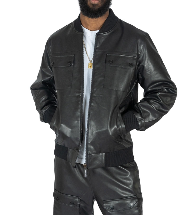 MAKOBI MEN ROMANO PU BOMBER JACKET – D2ICHI - Official Store for ...