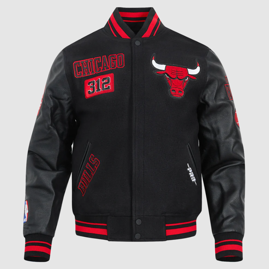 PRO STANDARD MEN BULLS AREA CODE WOOL VARSITY JACKET – D2ICHI ...