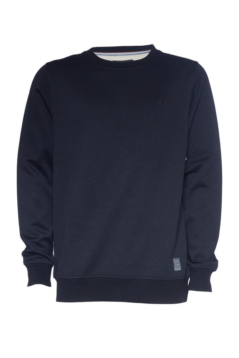 A.TIZIANO MEN DARIUS LS JACQ KNIT COLOR BLOCK CREWNECK – D2ICHI ...