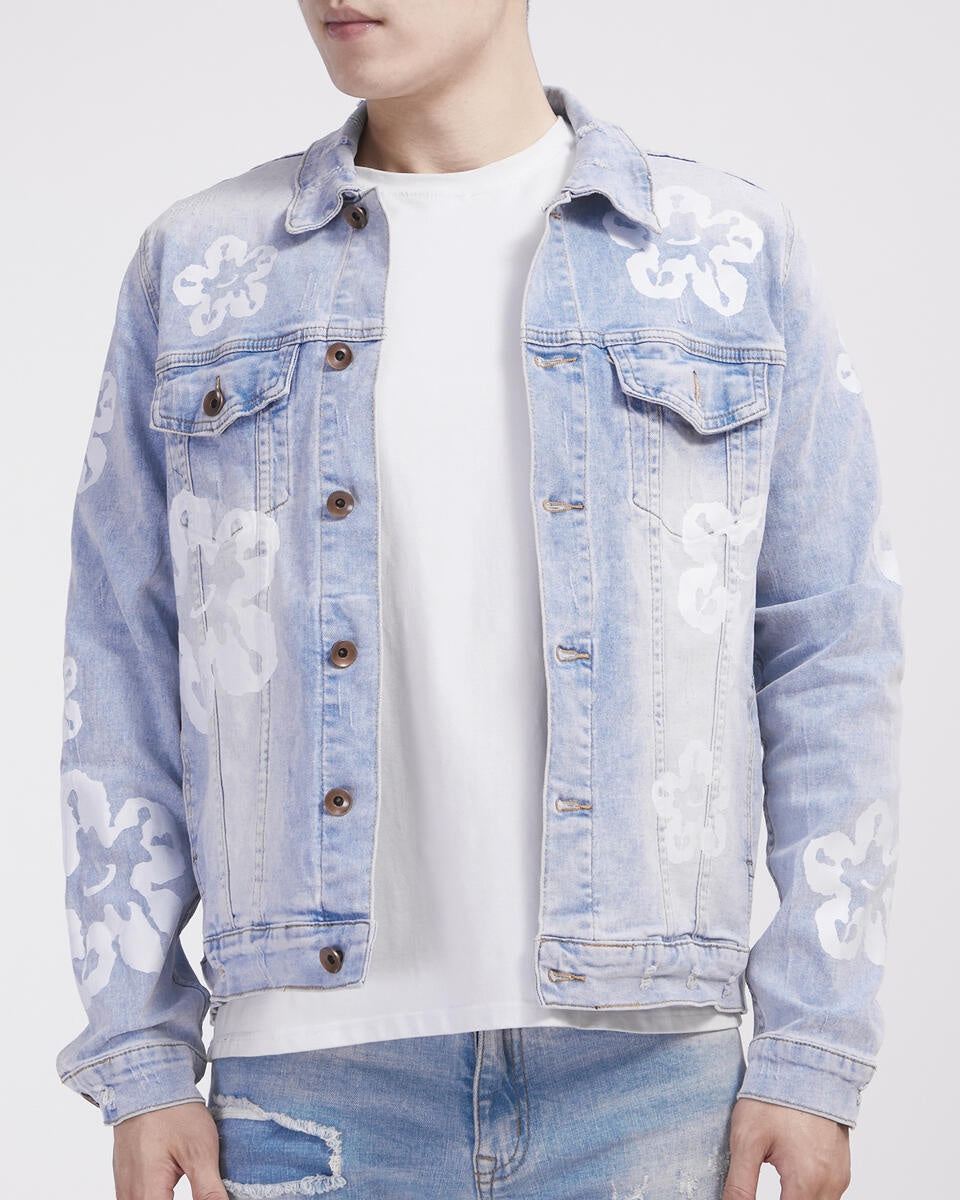 ROKU STUDIO MEN TEAR DRIP DENIM JACKET – D2ICHI - Official Store for ...